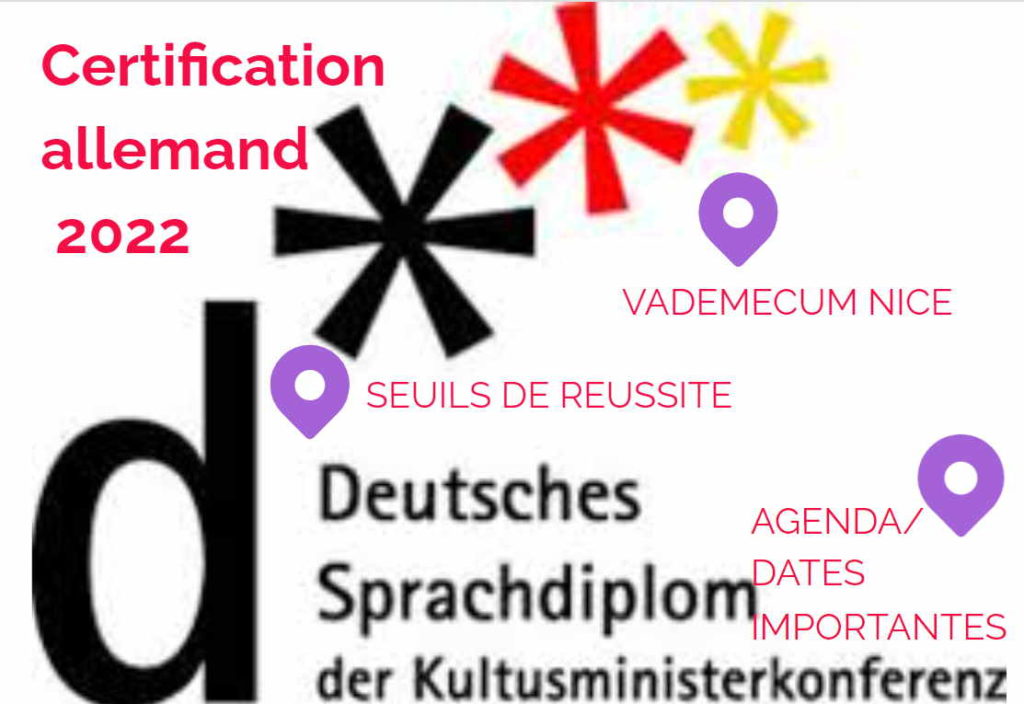 Certification en allemand 2022 – Site d'Allemand de l'Académie de Nice