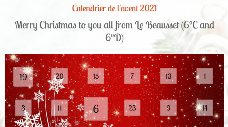 Calendrier de l’Avent des 6e du collège Jean Giono du Beausset – Site ...