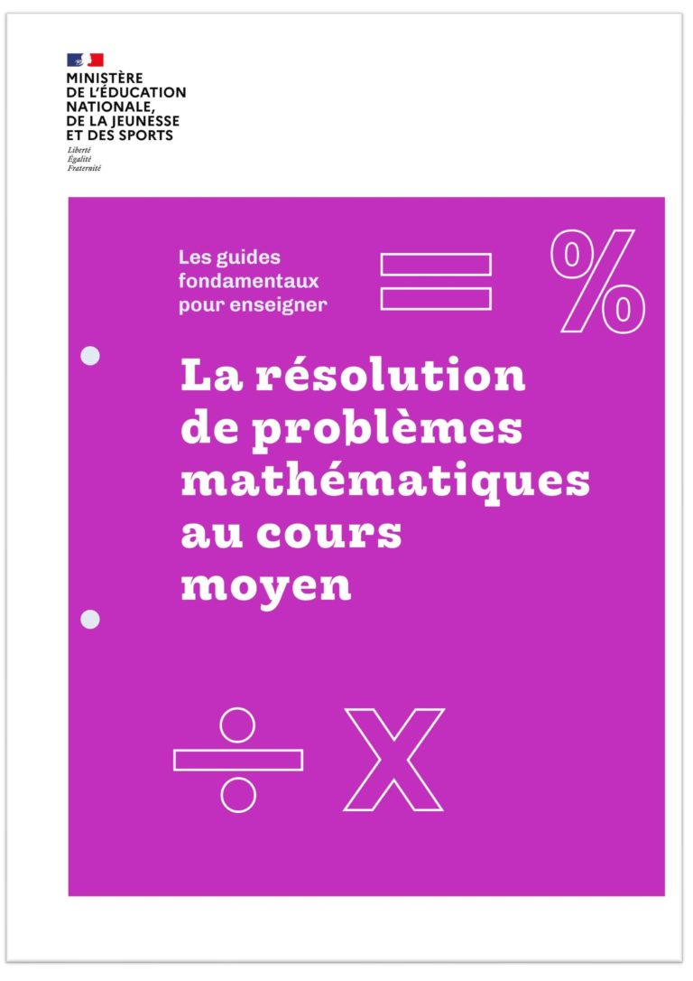 Guide « Résolution de problèmes mathématiques au cours moyen » | Site ...
