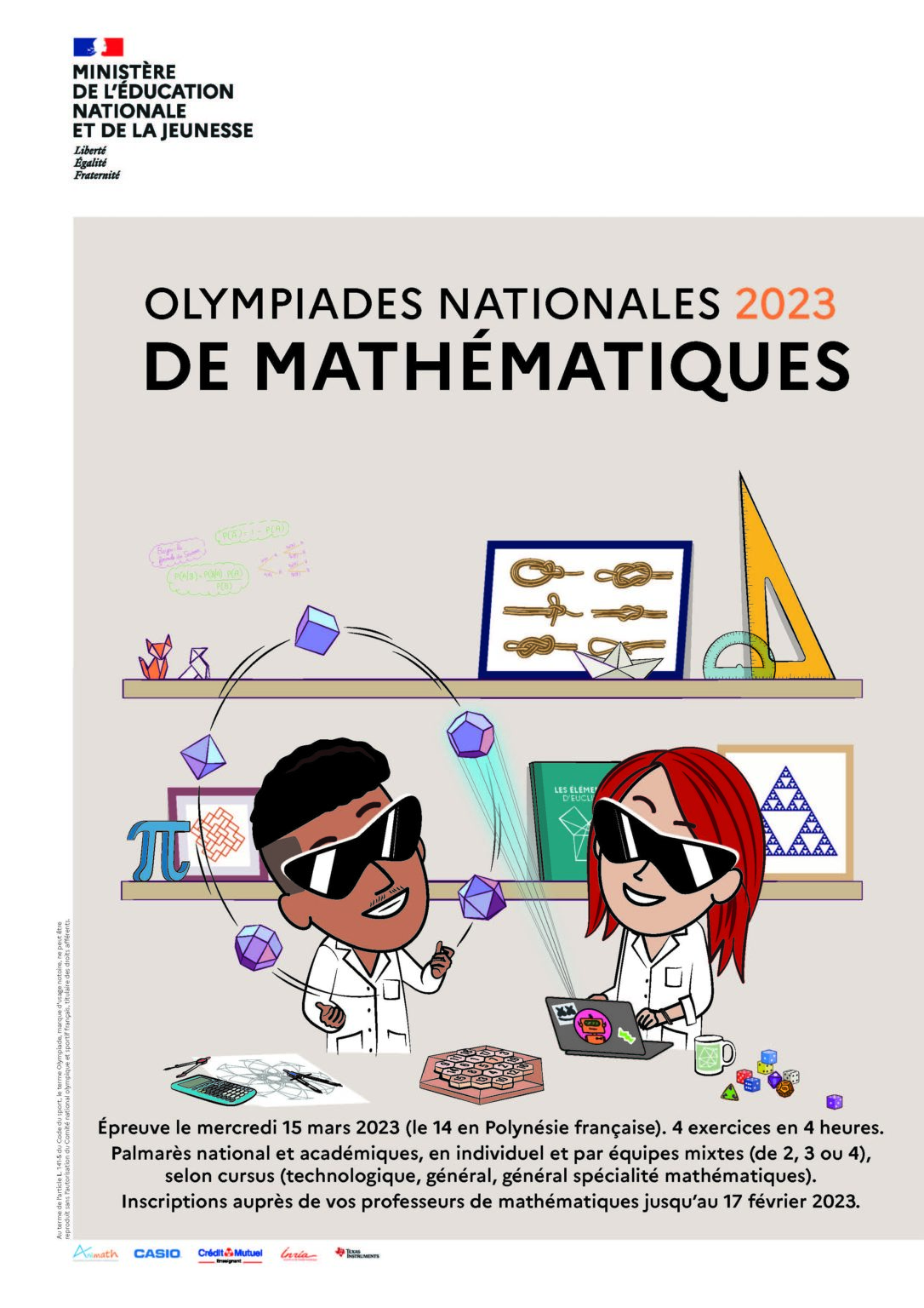 Les sujets et corrigés des olympiades de mathématiques 2023 | Site ...