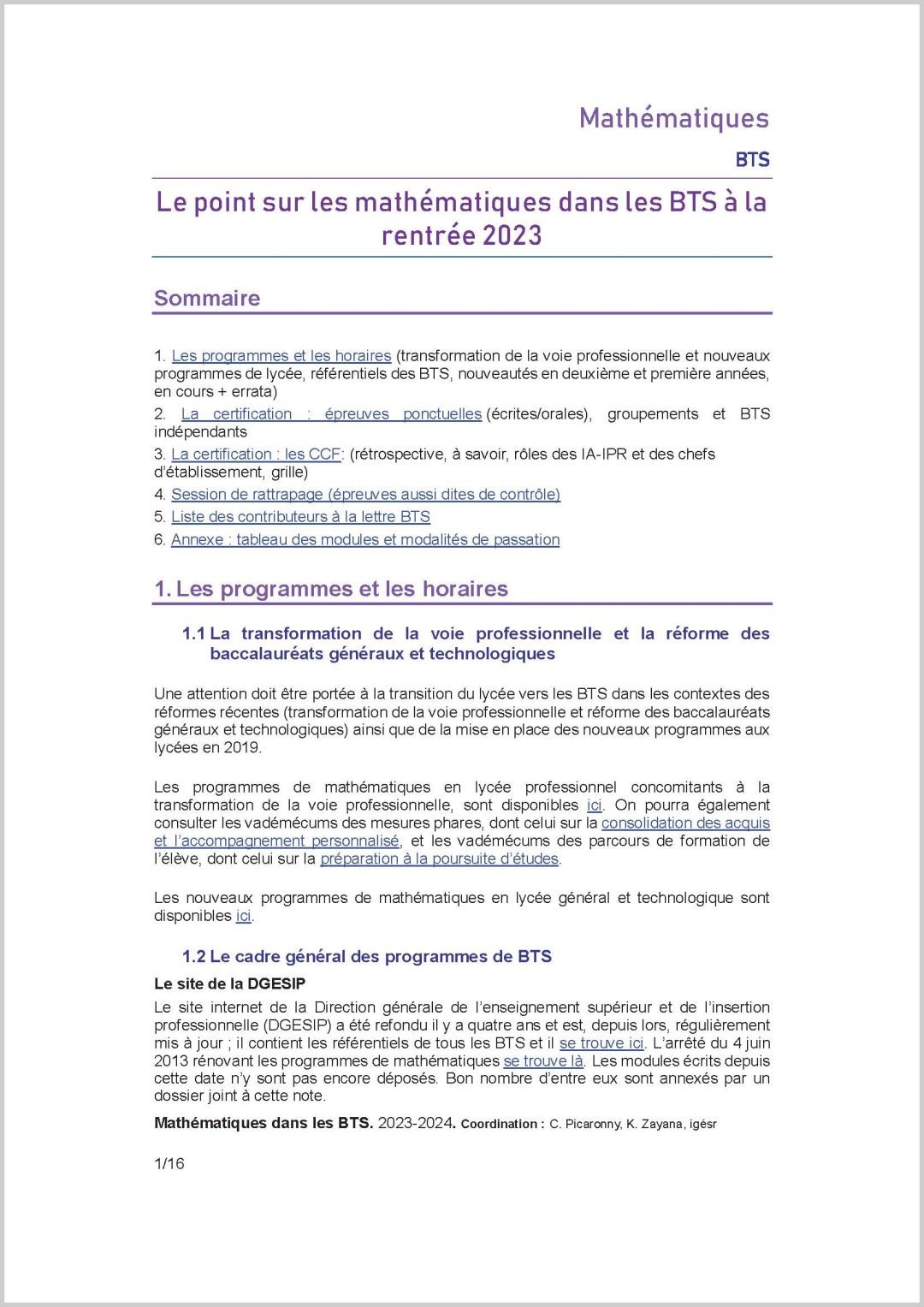 Lettre de rentrée 2023 de l’IGESR pour les BTS | Site pédagogique de Mathématiques