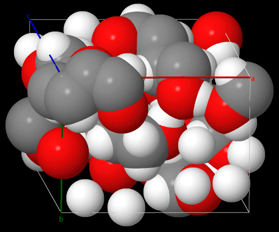 Structure des Cristaux de saccharose